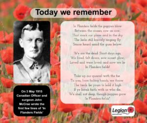 In Flanders Fields - Maple Ridge Royal Canadian Legion