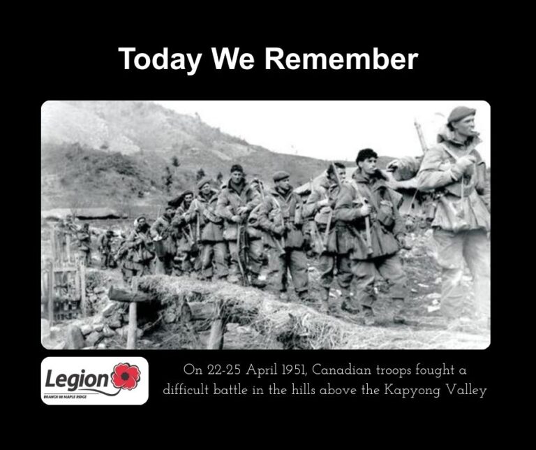 The Battle for Kapyong Valley - Maple Ridge Royal Canadian Legion